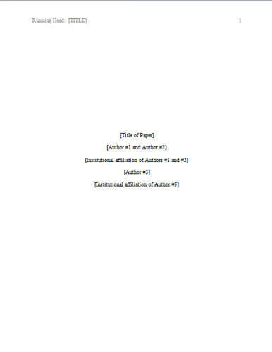  How Do You Make A Cover Page In Apa Format Title Page or Cover Page 