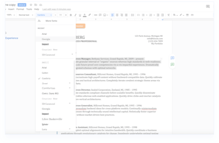 Google Docs Resume: Find Free Templates & How-To Guide