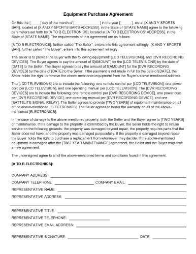 Equipment Demo Agreement Template TUTORE ORG Master Of Documents