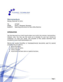 48 Memo Format Templates | Download for Free