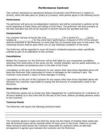 32 Sample Contract Templates in Microsoft Word | Hloom