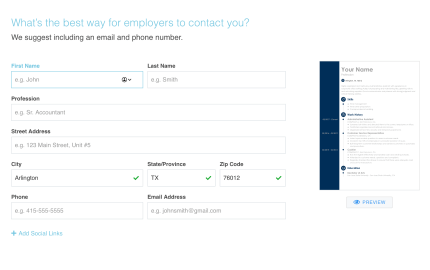 Online Resume Builder: Easy and Free-to-Use | Hloom