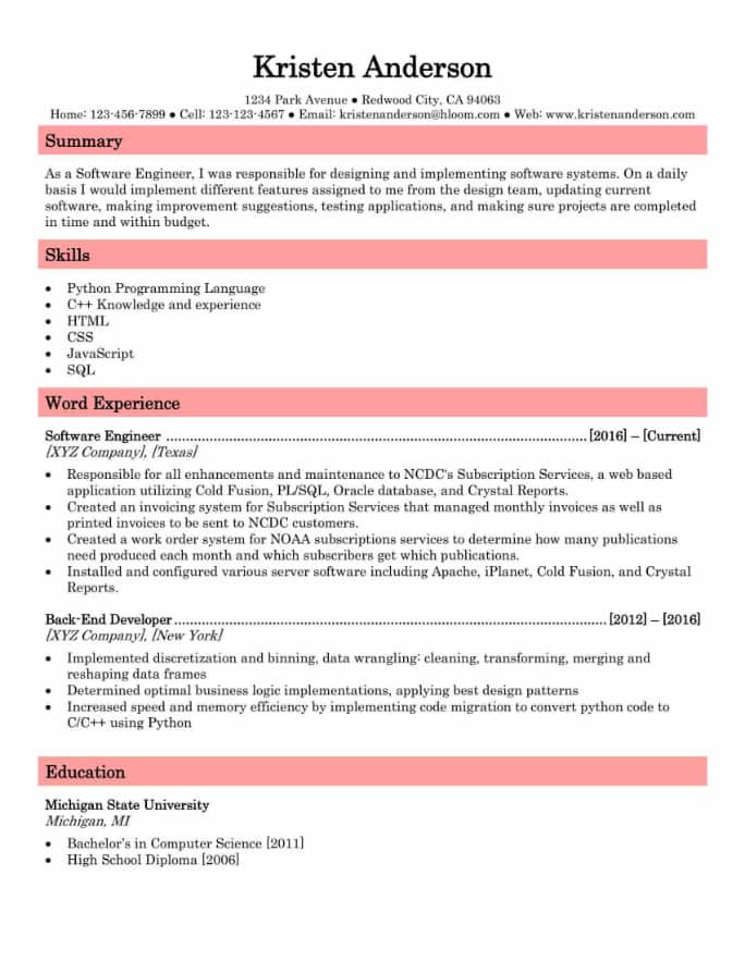 Teacher | Free Resume Templates + How-To Guide