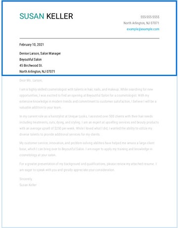 Cover Letter With No Contact Name
