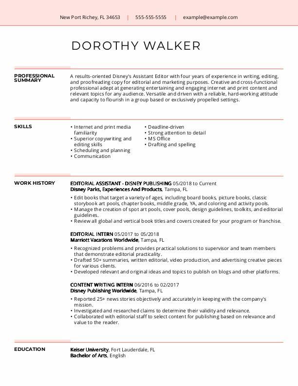 Editorial Assistant | Free Resume Templates + How-To Guide