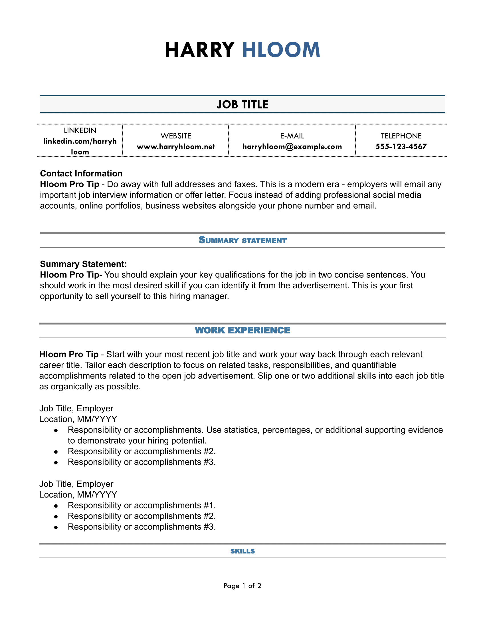 Executive Assistant | Free Resume Templates