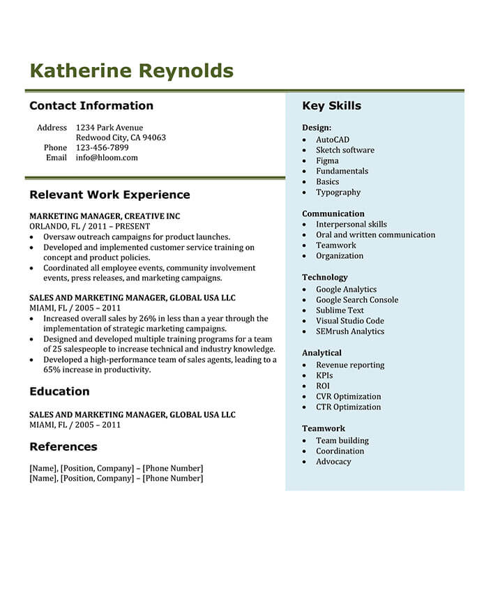 Downloadable Retail Resume Templates | For Top Jobs