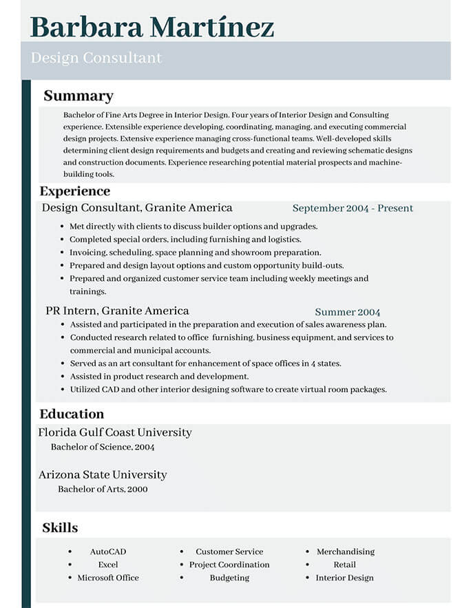 Downloadable Entertainment Resume Templates | For Top Jobs