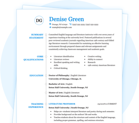 100+ CV Examples to get a Job