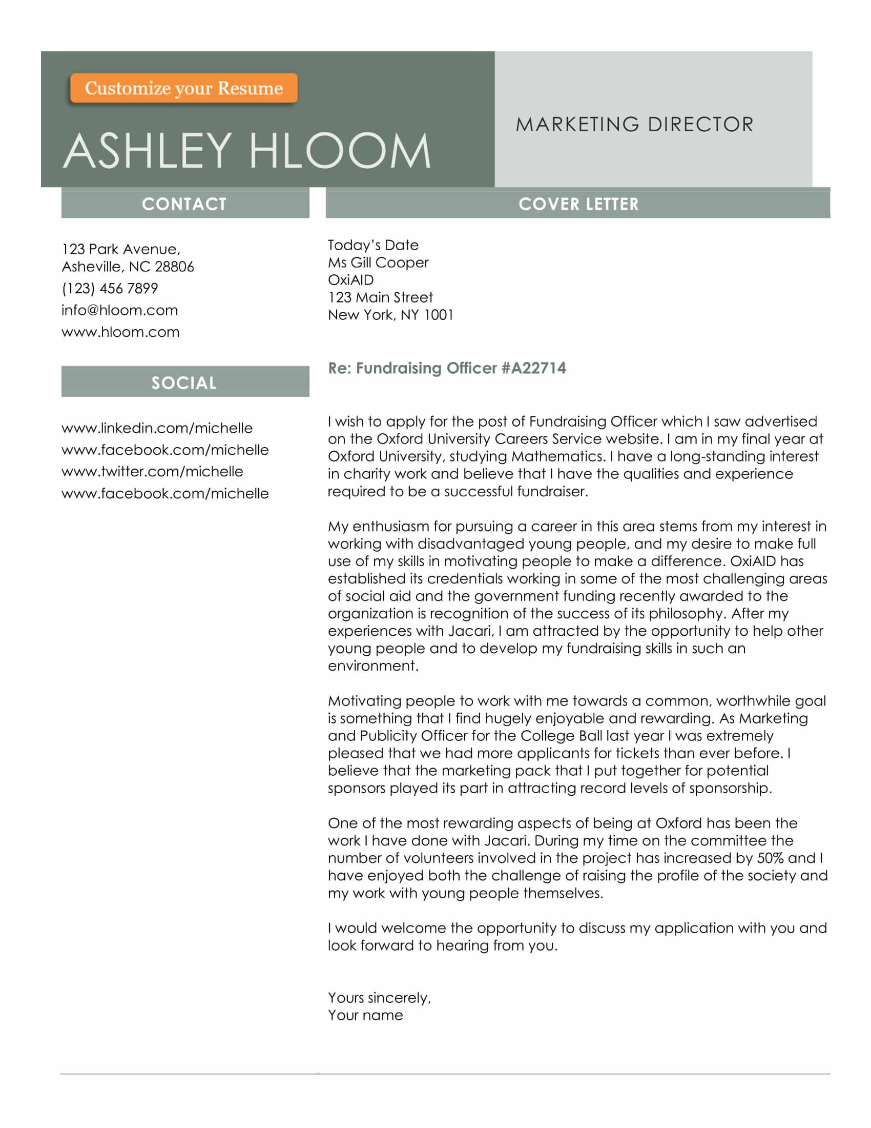 Professional Cover Letter Template For 2026